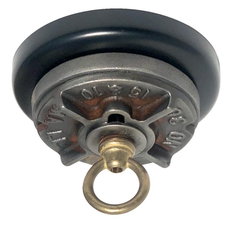 Ceiling Canopy Medallion & Loop Large – Steel, Cast Iron & Brass ...