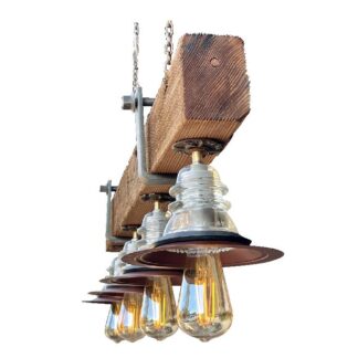 Utility Pole Crossarm Beam Chandelier Edison Bulb 4 dimming – RailroadWare