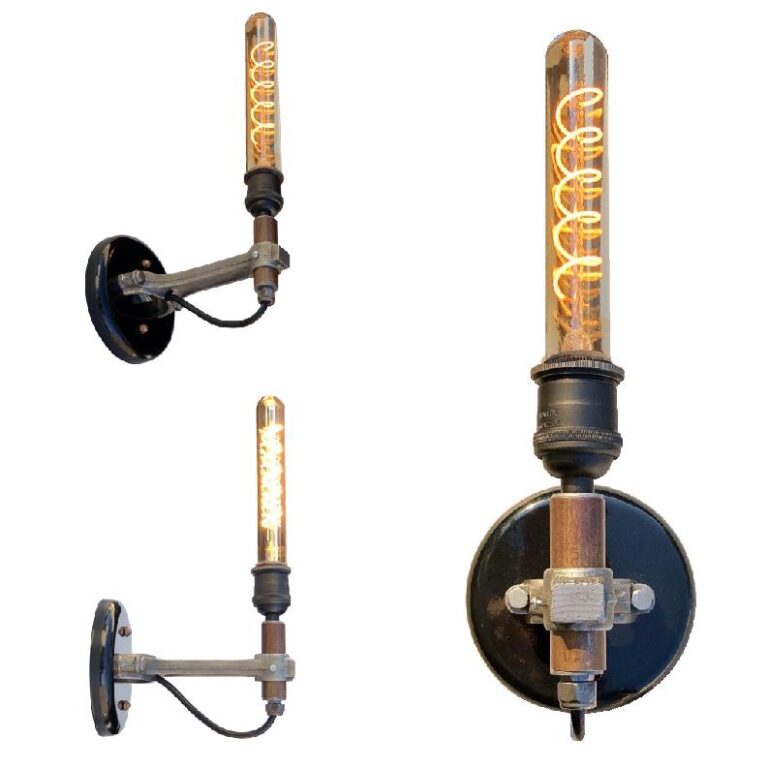 Piston Connector Rod Sconce Light Edison Tube Bulb – RailroadWare