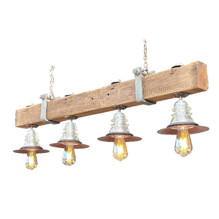 Utility Pole Crossarm Beam Chandelier Edison Bulb 4 dimming – RailroadWare
